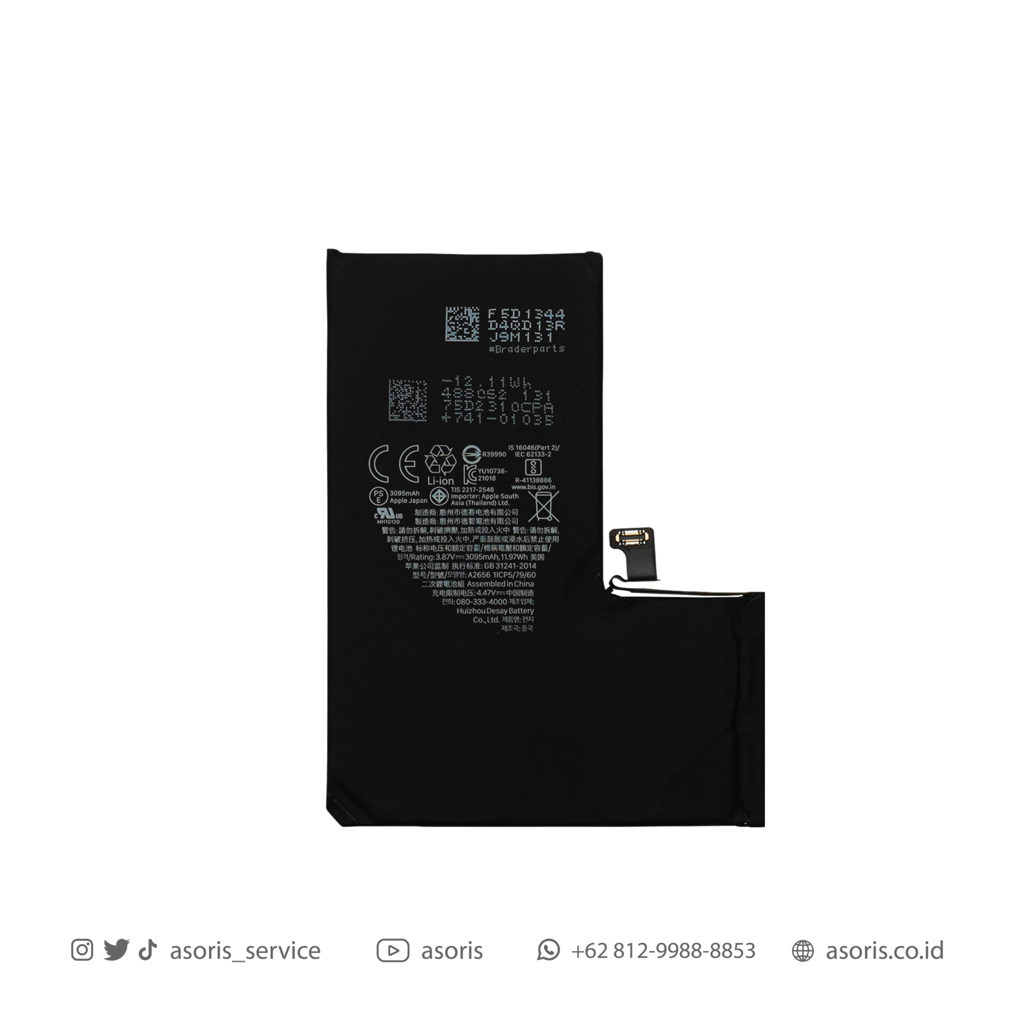 iPhone 13 Pro Battery | ASORIS Store - Jasa Service iPhone, iPad ...